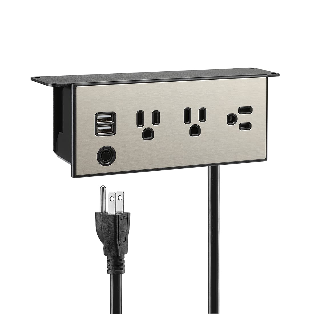 Buy Under Desk Power Strip, SURGETEK Desk Edge Power Outlet with USB ...