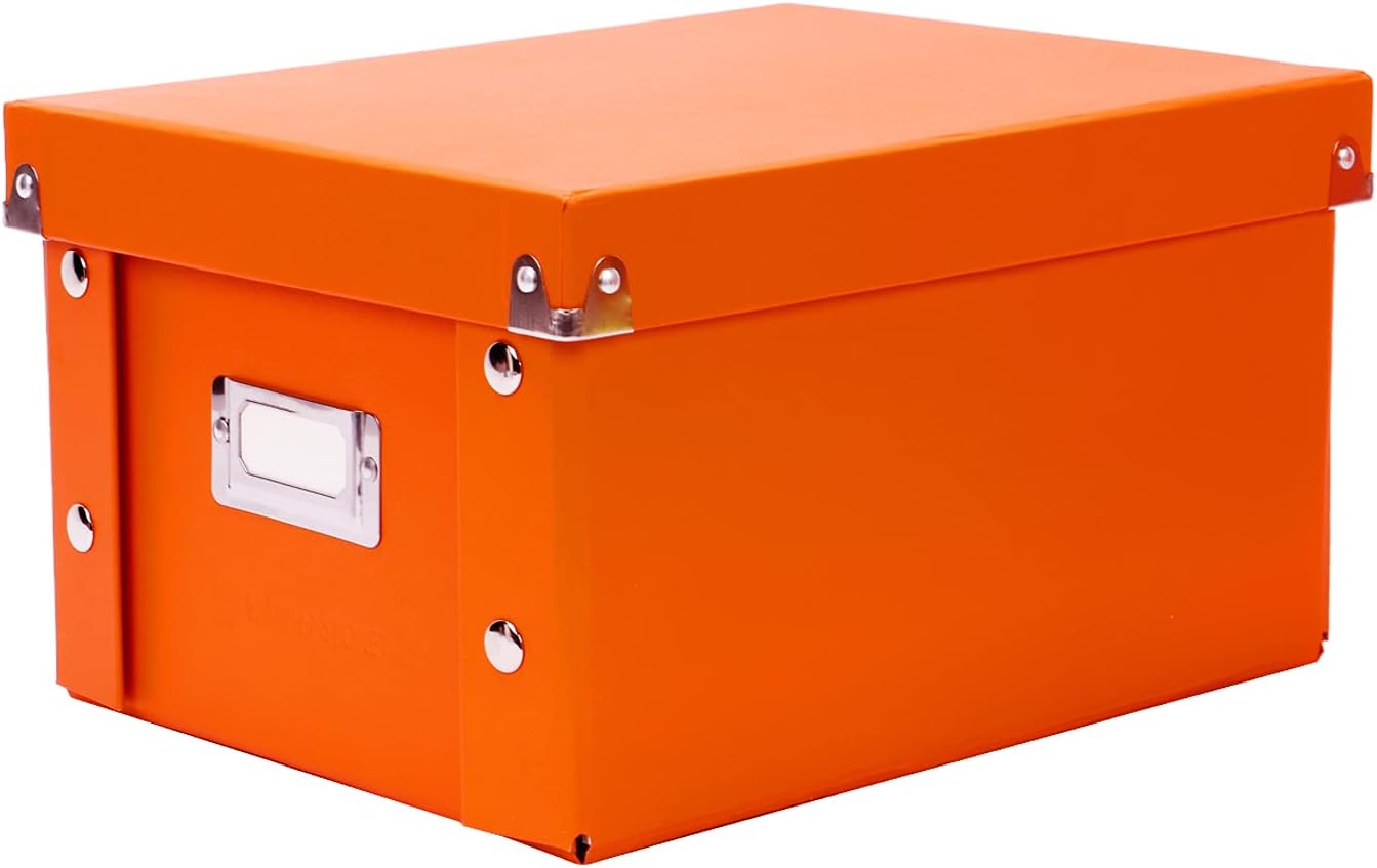 Snap-N-Store File Storage Box, A5 Size, Orange, 2 Pack – BigaMart