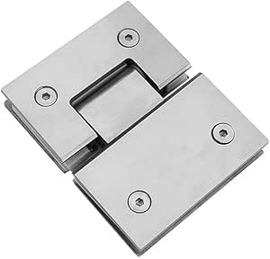 WANLIAN Frameless Glass Door Hinge 180 Degree Cupboard Showcase Cabinet Clamp Shower Doors Hinge ...