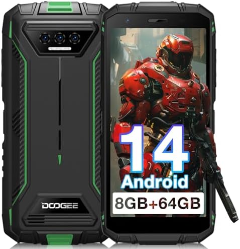 Amazon.com: DOOGEE S41T Rugged Phone Unlocked 2024,Android 14 6300mAh ...