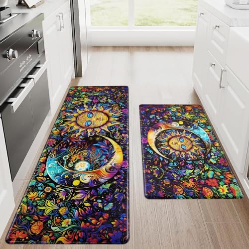 Amazon.com: UpNUpCo Artistic and Colorful Kitchen Rugs for Floor Non ...