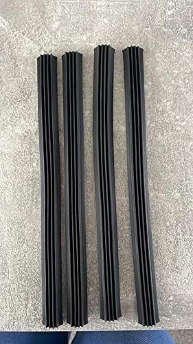 Avasee 4 Pack Black Plastic Gutter Seals, 32mm x 105mm for 150mm Half ...