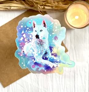 Amazon.com - Kramer Holographic Siberian Husky Sticker for Car Vinyl ...