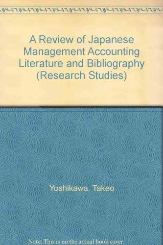 A review of Japanese management accounting literature and bibliography ...