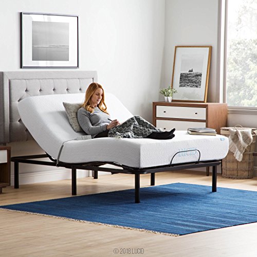 Snapklik.com : LUCID L100 Adjustable Bed Base Steel Frame