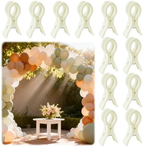 Amazon.com: PUGPIU 12 Pack Balloon Arch Clips for Backdrop | Plastic ...