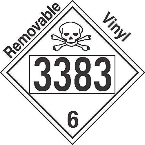 GC Labels-P301c3383, Poisin Toxic Class 6.1 UN3383 Removable Vinyl DOT ...