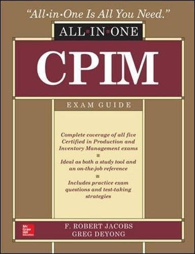 CPIM All-In-One Exam Guide : Jacobs, F. Robert, Deyong, Greg: Amazon.in ...