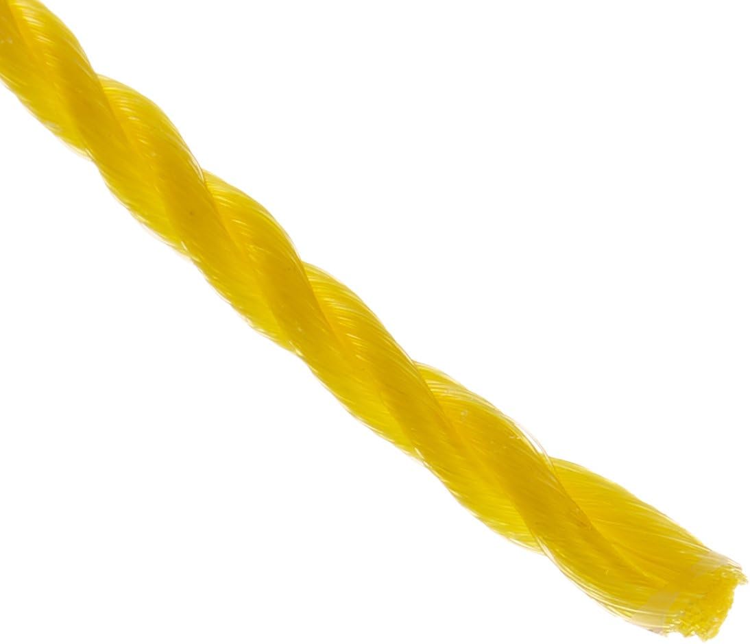 CORDAGE SOURCE Twisted Poly Rope, 1/4-Inch by 600-Feet, Yellow : Amazon ...