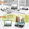 Amazon.com: Beiz Desk Organizer and Accessories Storage with 5 Vertical ...