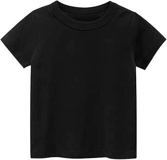 Amazon.com: Toddler Little Boys Clothes Basic T Shirt Tees Short Sleeve ...