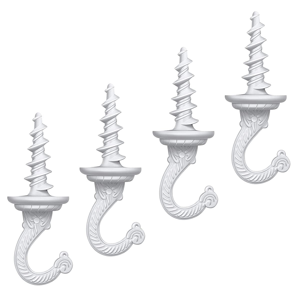 Amazon.com: OBSTKUCHEN 4 Pieces Swag Ceiling Hooks Heavy Duty Swag Hook ...