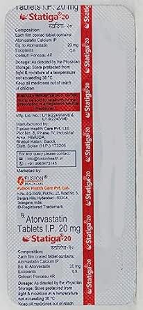 Statiga - 20 - Strip of 10 Tablets : Amazon.in: Health & Personal Care