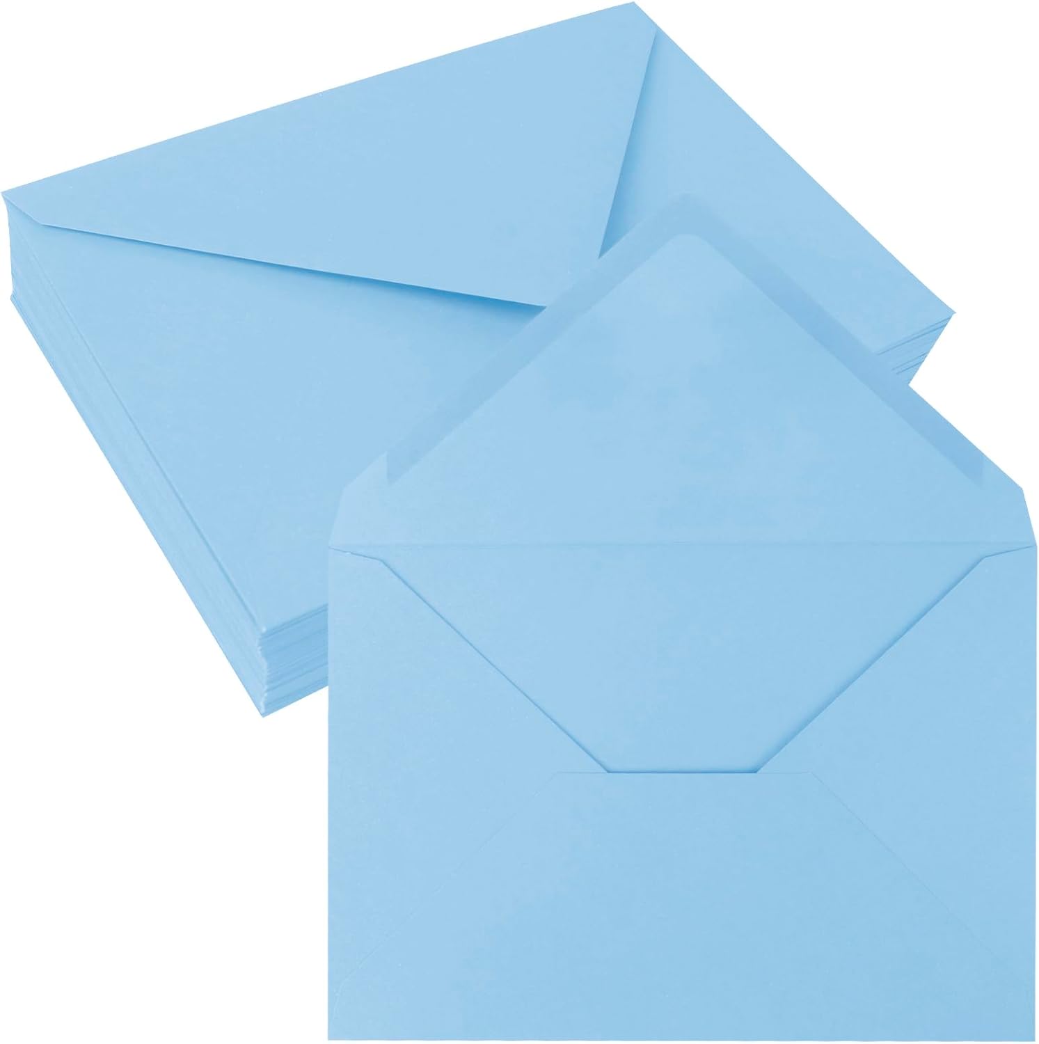 JAGERGREEN 50 Pack 4" x 6" Self Seal Envelopes, Blue Blank A6 C6 ...