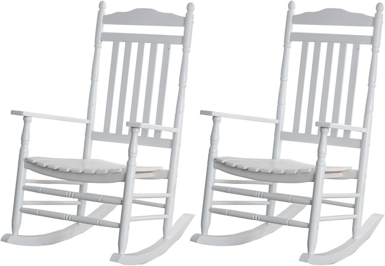 Amazon.com : Rocking Chair Porch Rocker Set of 2 Outdoor Furniture ...