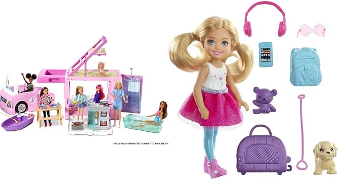 Barbie 3-in-1 DreamCamper Vehicle - Transforming RV Playset with Pool ...