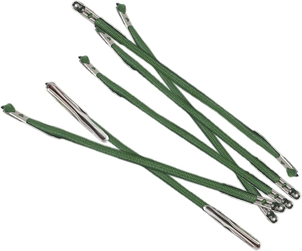 Vsorce4u 60 x 55mm Green Treasury Tags with Elastic String & Metal ...