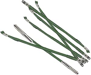 Vsorce4u 60 x 55mm Green Treasury Tags with Elastic String & Metal ...