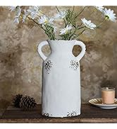 Amazon.com: Quoowiit Ceramic Rustic Farmhouse Vase, Distressed ...