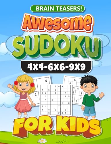 Brain Teasers! Awesome Sudoku for Kids - Smart Kid Gifts