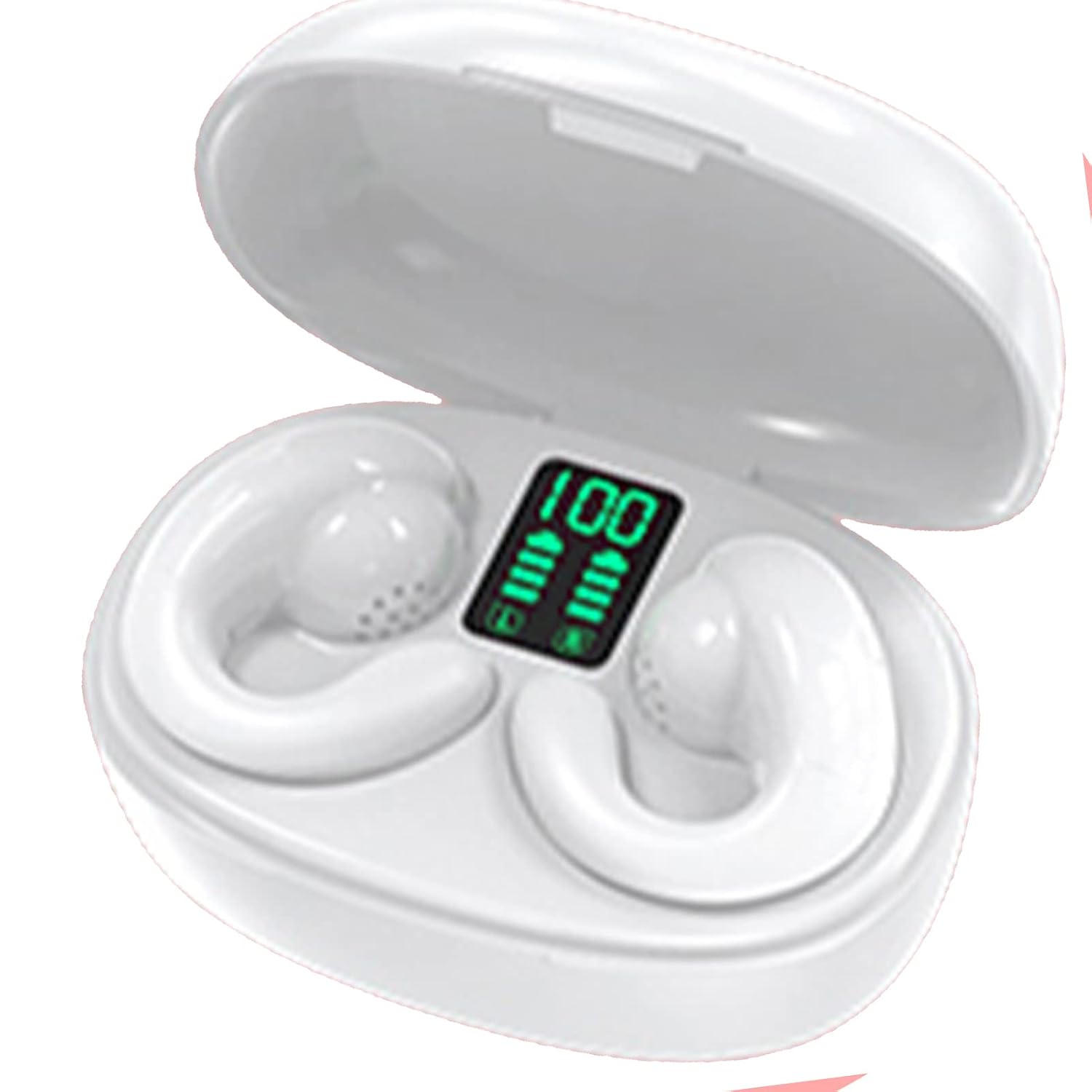 Loluka Touch Control Ear Clip Headphones Wireless Earbuds Ear Clip Bone ...