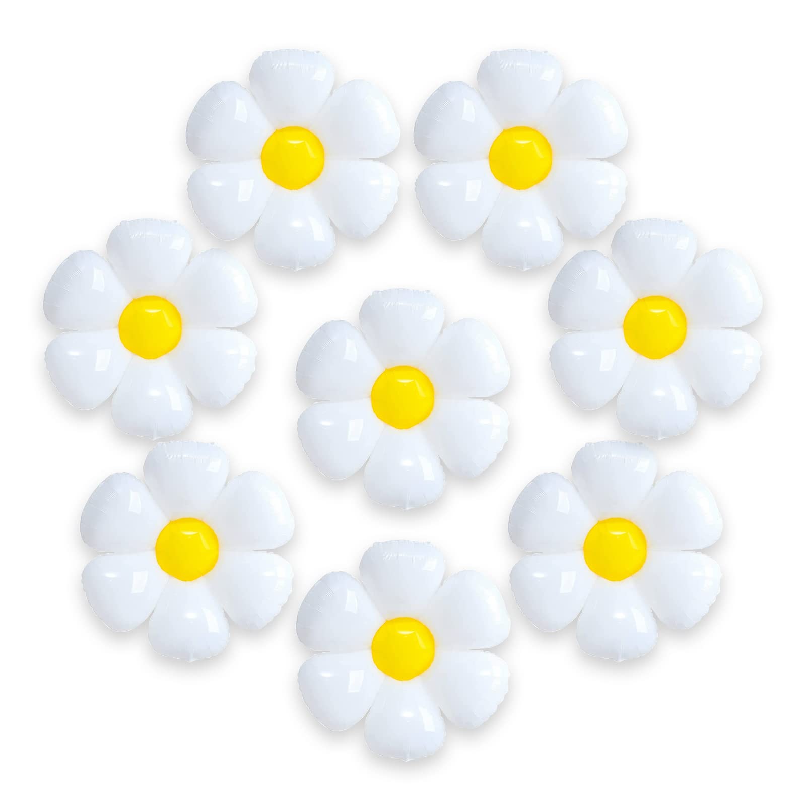 Snapklik.com : 8 Pcs Daisy Balloons, Daisy Party Decorations, 43 Inch ...