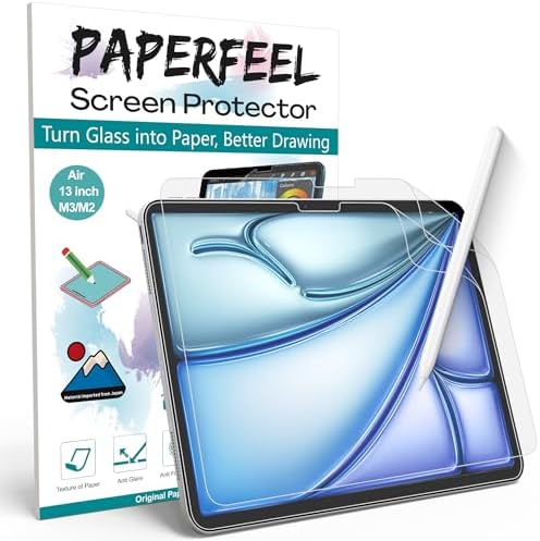 PAPERFEEL [2 Pack] Screen Protector for iPad Air 13 Inch 2025 2024 M3 ...