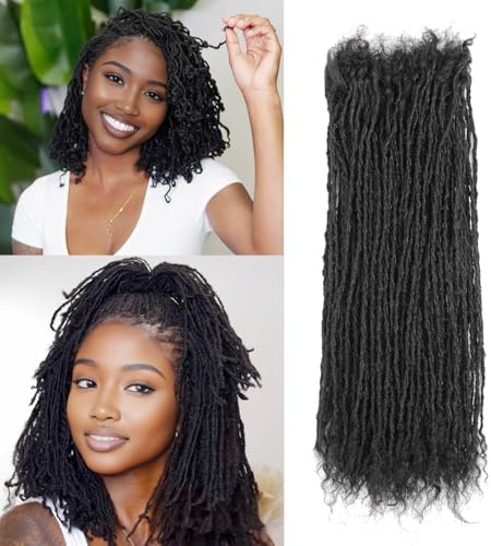 Amazon.com : 8-12 Inch Sister locs Human Hair Handmade Interlock Locs ...