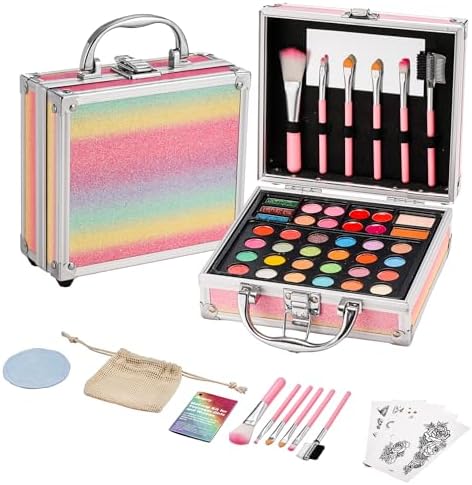 Amazon.com: Anpro All-in-One Makeup Kit for Girls 10-12 with Case, Pro ...