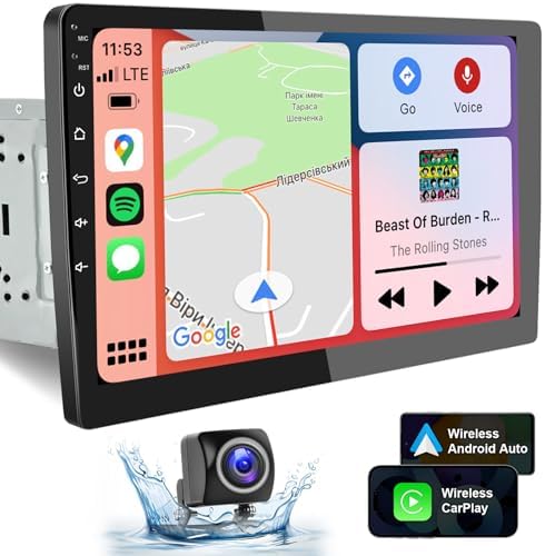 Amazon.com: 10 Inch Double Din Car Stereo Touchscreen - Detachable ...