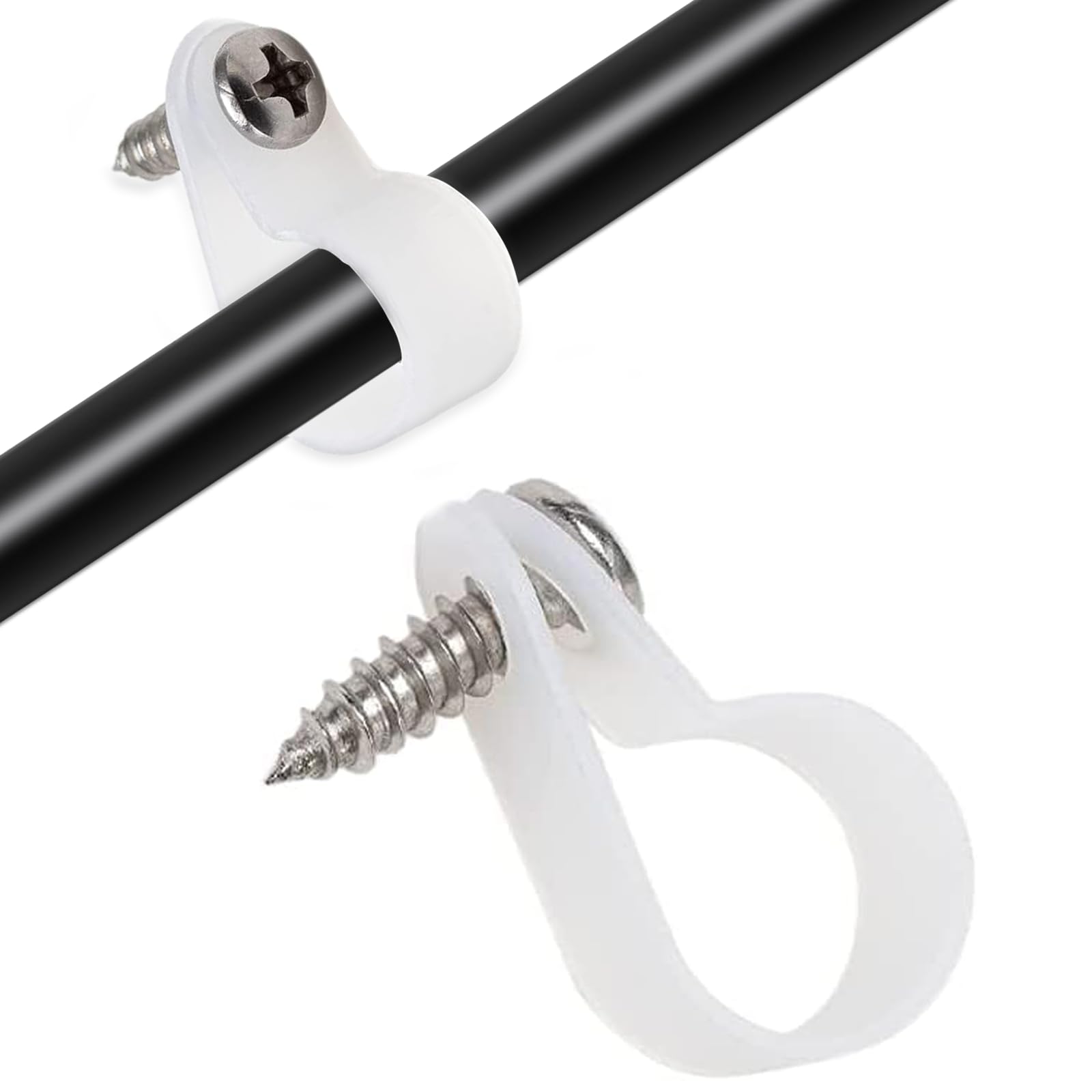 Amazon.com: adlkirg 100 Pack 1/2 Inch Rope Light Clips with Stainless ...