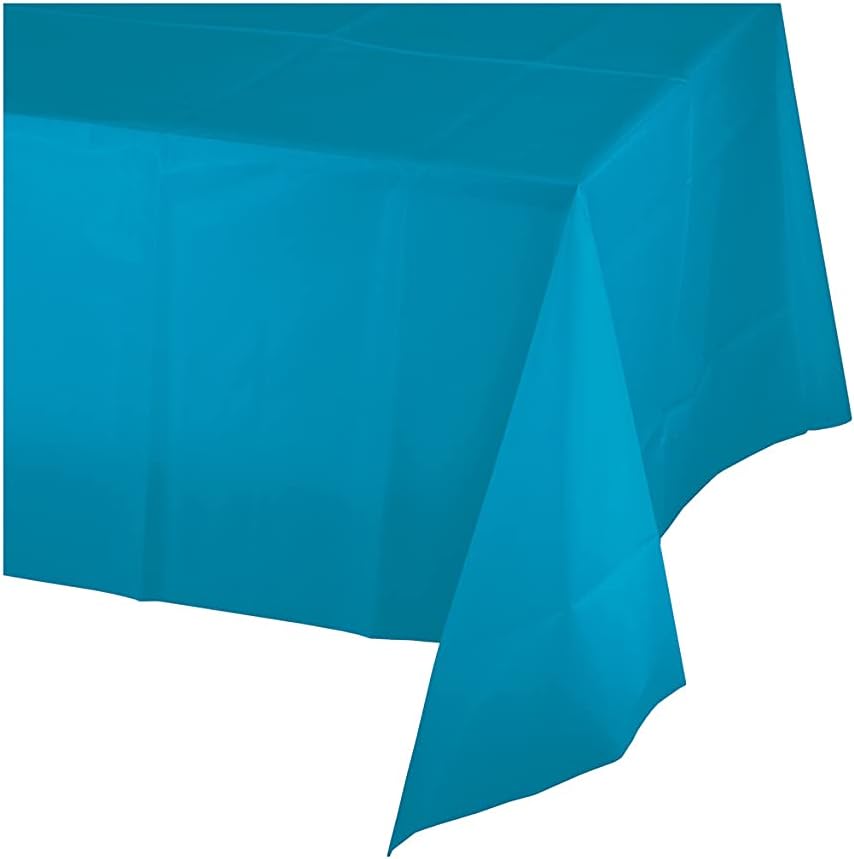 Amazon.com: Creative Converting 723131 Plain Turquoise Blue Plastic ...