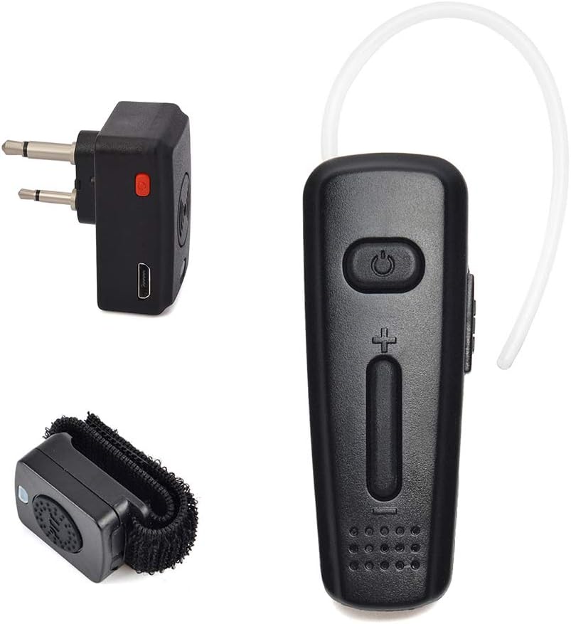 Amazon.com: TWAYRDIO Two Way Radio Bluetooth Headset Wireless Earpiece with 2pin Dongle and ...