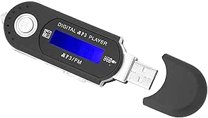 Amazon.co.jp: Qiilu MP 3 MP3 USB ラジオ CD プレーヤー 目覚まし時計 ポータブル音楽 MP3 USB ...