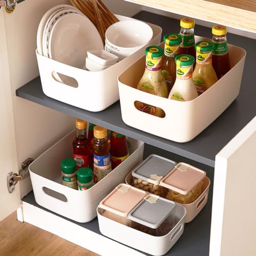OctBird 5 White Storage Boxes Cupboard Storage Boxes Kitchen Cupboard ...
