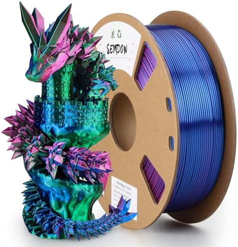 Amazon.com: 3 Pack PLA Printer Filament 1.75mm, Tricolor Silk Green-Red ...