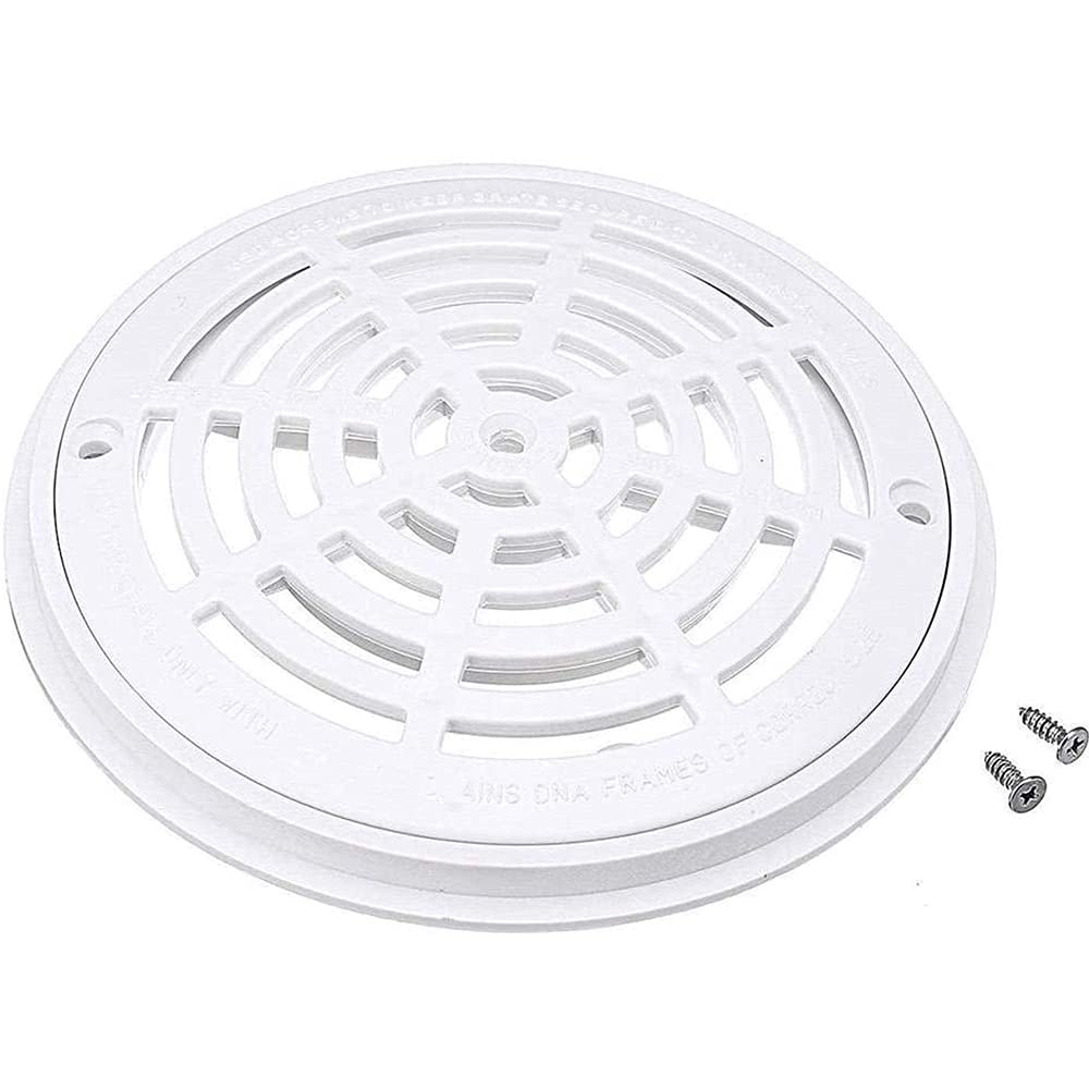 8 Inch White Universal Round Swimming Pool Main Drain Cover : Amazon.in ...