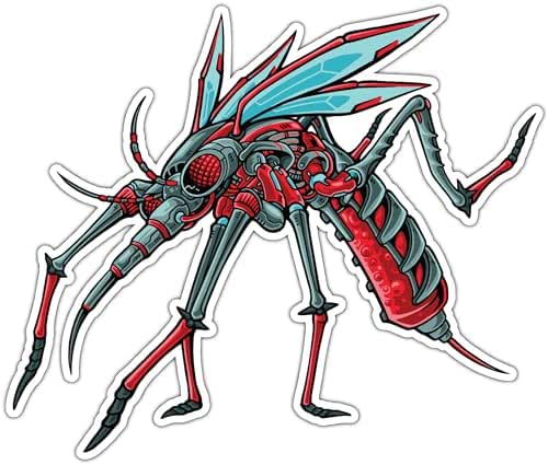 Amazon.com: Mecha Mosquito Cyborg Insect Vinyl Decal - Futuristic Car ...