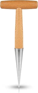 Amazon.com : XIHIRCD Hand Dibber with Wooden Handle, Dibbler Gardening ...