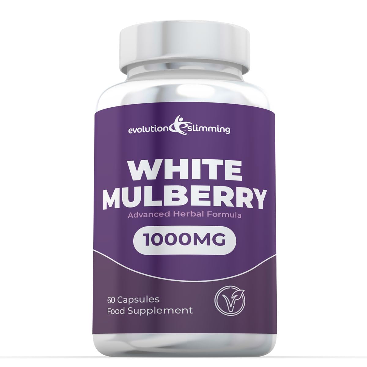 White Mulberry Leaf Extract 500mg, 60 Capsules, Evolution Slimming ...