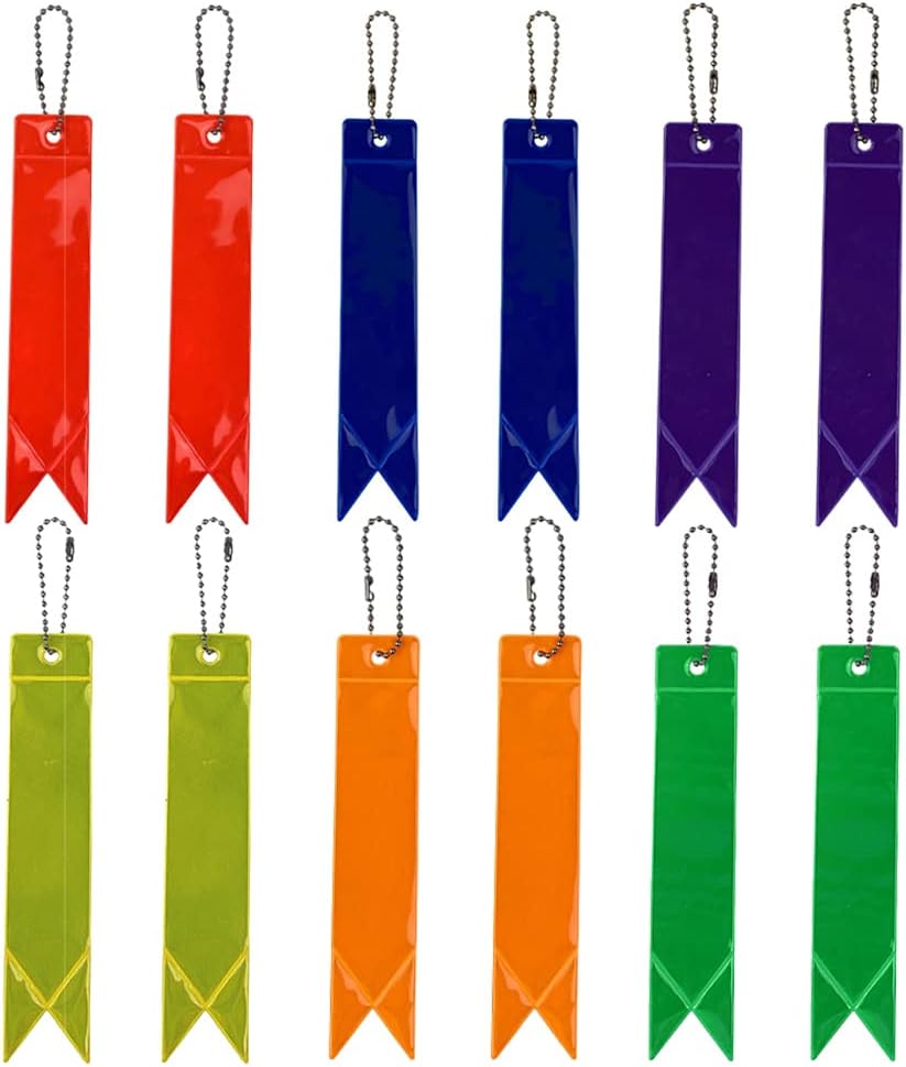 Amazon.com: WHPromLang 12PCS Safety Reflector Pendant Safety Reflector ...