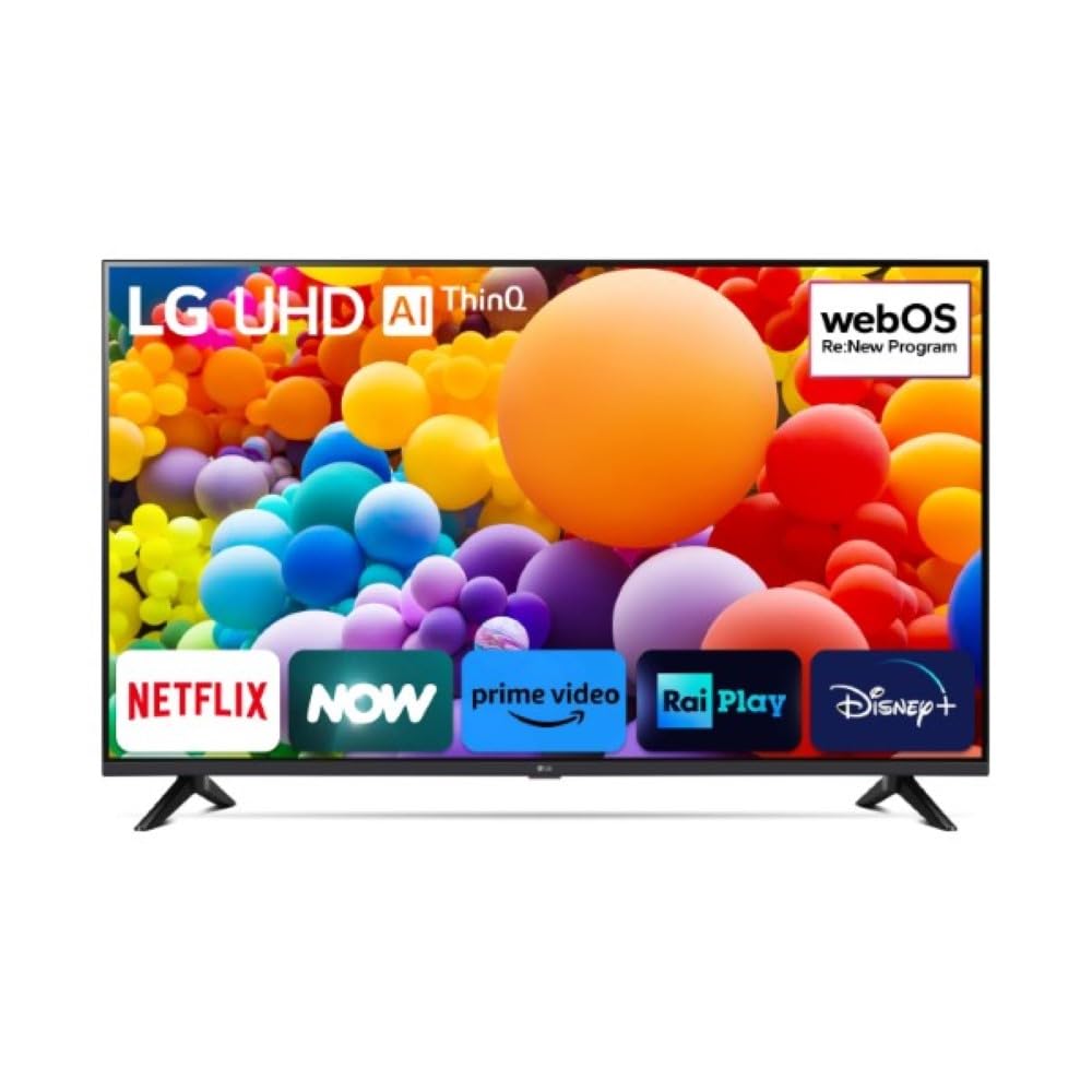 LG UHD 43'', Serie UT73 2024, Smart TV 4K, 43UT73006LA, Processore α5 ...