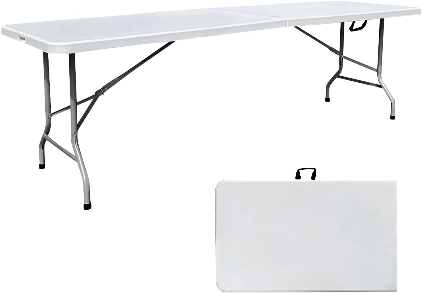 Amazon.com: Camp Solutions Plastic Folding Table, 5 FT Folding Table ...