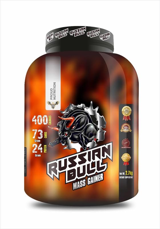 PN PROUD NUTRITION Russian Bull Mass Gainer (Net.Wt. 2.7Kg) - Chocolate ...