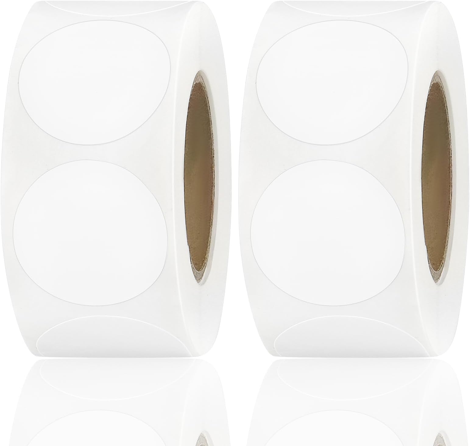 Amazon.com : YUXIANLB White Circle Stickers, 2 Rolls 1000 Pcs Round ...