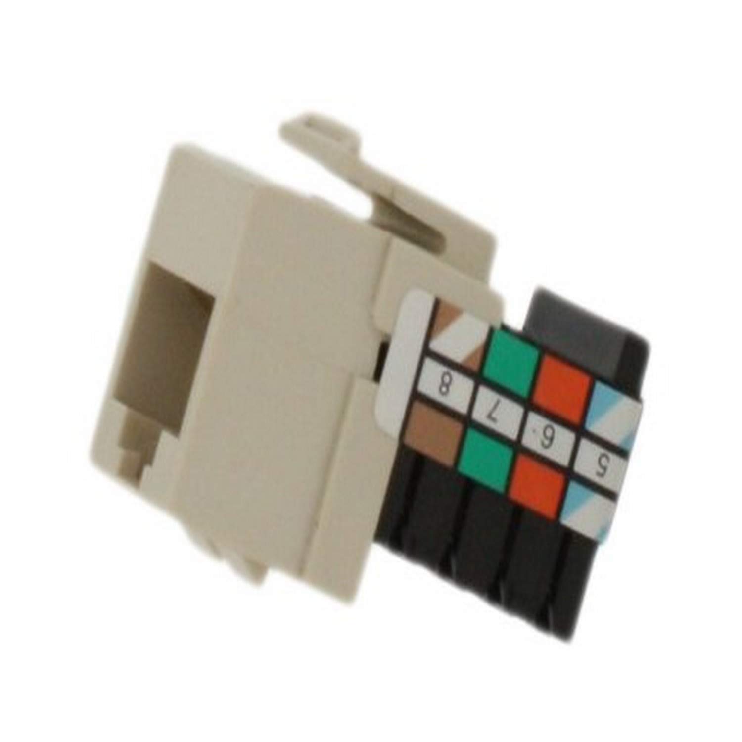 Amazon.com: Leviton 41108-RT8 Voice Grade QuickPort Connector, 8-Wire ...