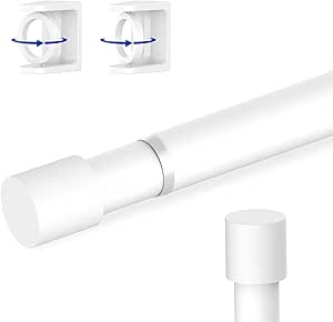 Amazon.com: White Spring Tension Rod, Max 18 to 36 Inch Adjustable ...