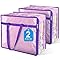 Amazon.com: Budding Joy 6 Pack Clear Zippered Storage Bags for Clothes ...