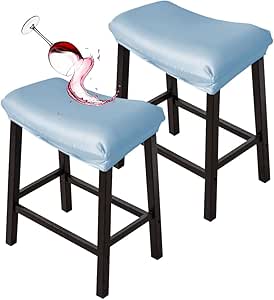 Amazon.com: Bifaunvogel Bar Stool Cover Rectangle Set of 2 Waterproof ...
