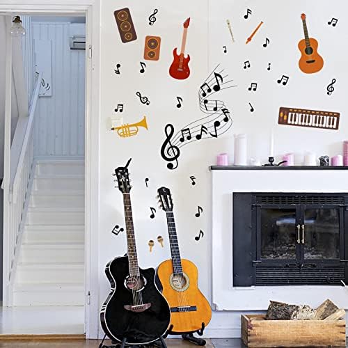 Amazon.com: TOARTi Colorful Music Wall Decal (34pcs), Attractive ...